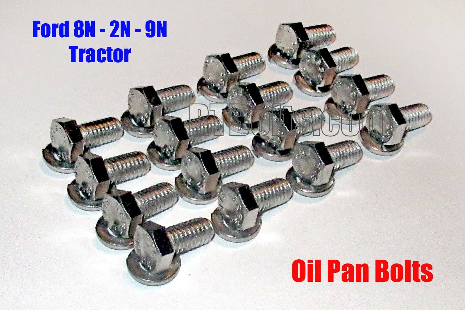 Ford 9N 2N 8N Tractor Oil Pan Bolts Screws (16) + Washers • No Rust ...