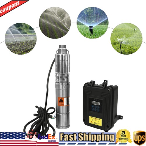 3 Inch Solar Water Pump 1500L/H 24V Deep Well Submersible Bore Pump ...