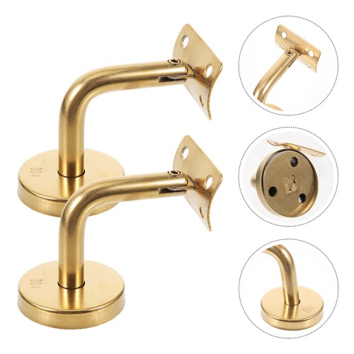 2 Pcs Rail Bracket Handrail Brackets Decorative Stair Fixed Railing ...