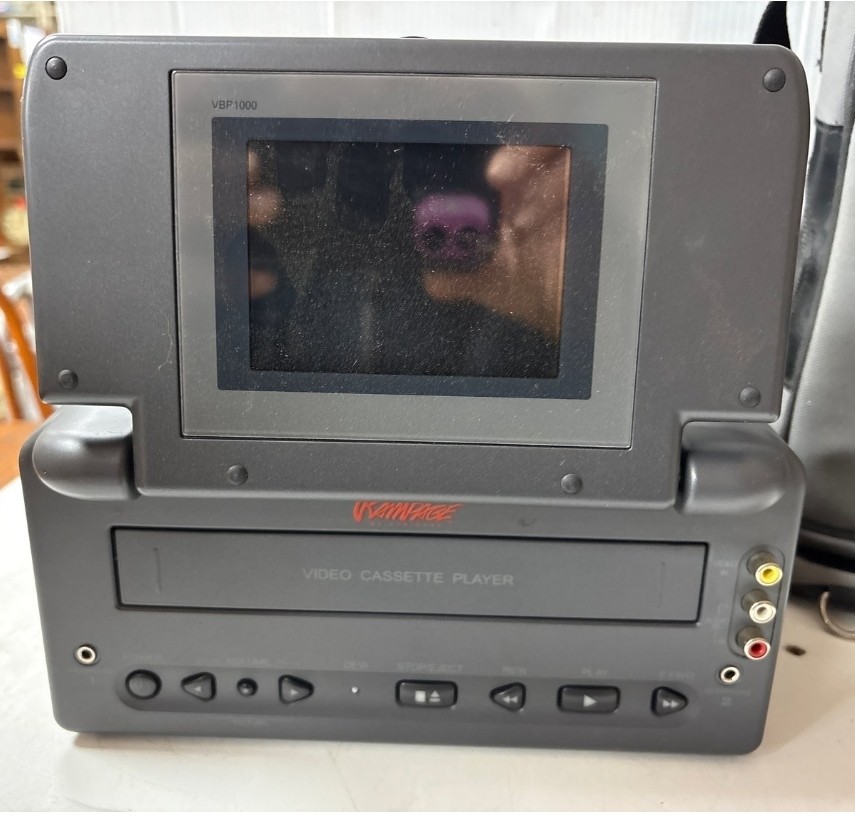 Audiovox Rampage Portable VHS Player | eBay