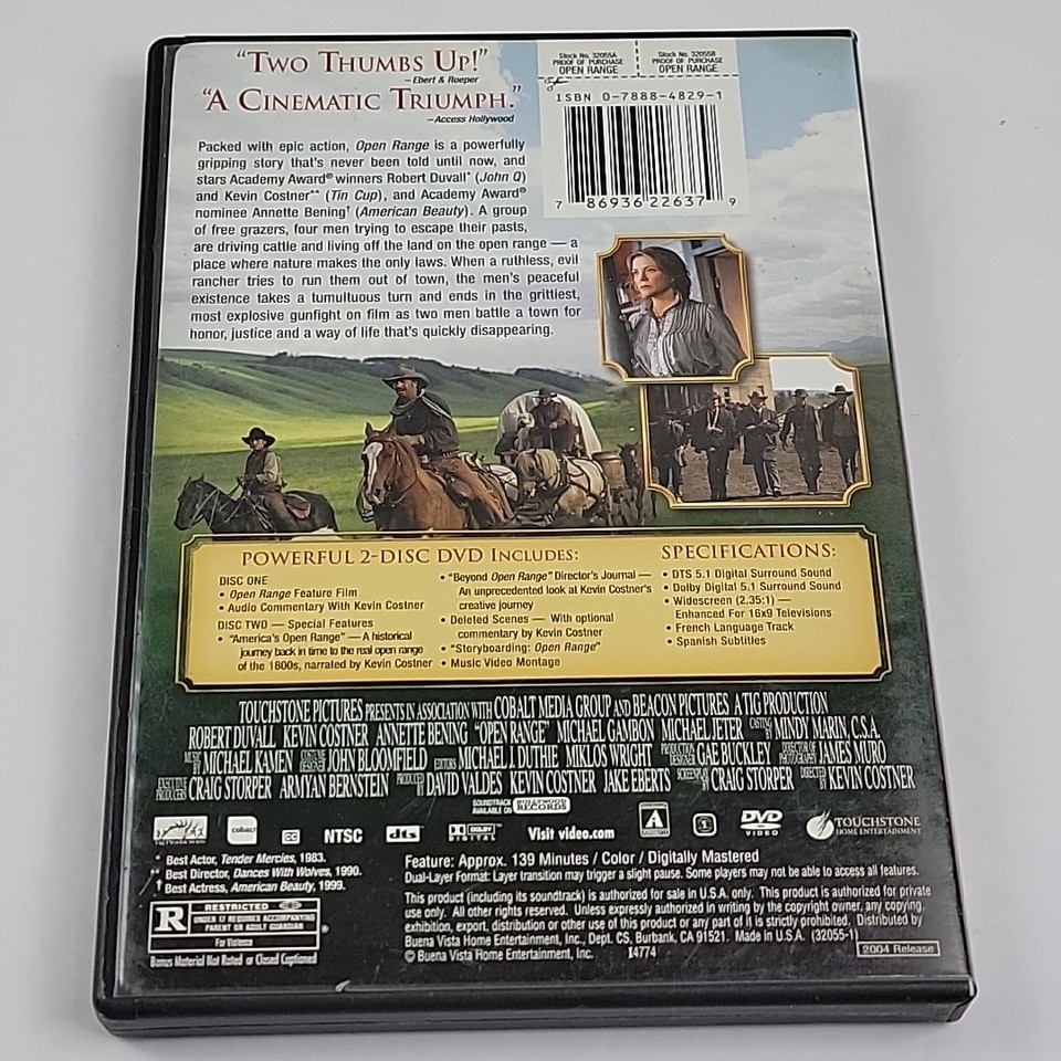Open Range DVD 2-Disc Collector's Edition *BUY 2 GET 3 FREE* | eBay