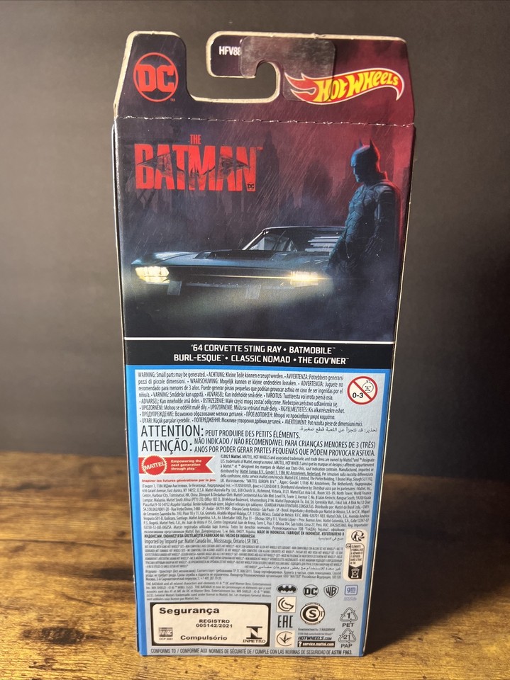 Hot Wheels THE BATMAN Movie 5 Pack Batmobile Corvette Riddler Penguin ...