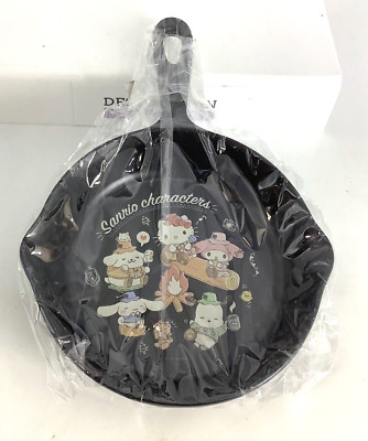 Hello Kitty Friends Camping Faux Cast Iron Skillet Melamine Lunch Plate ...