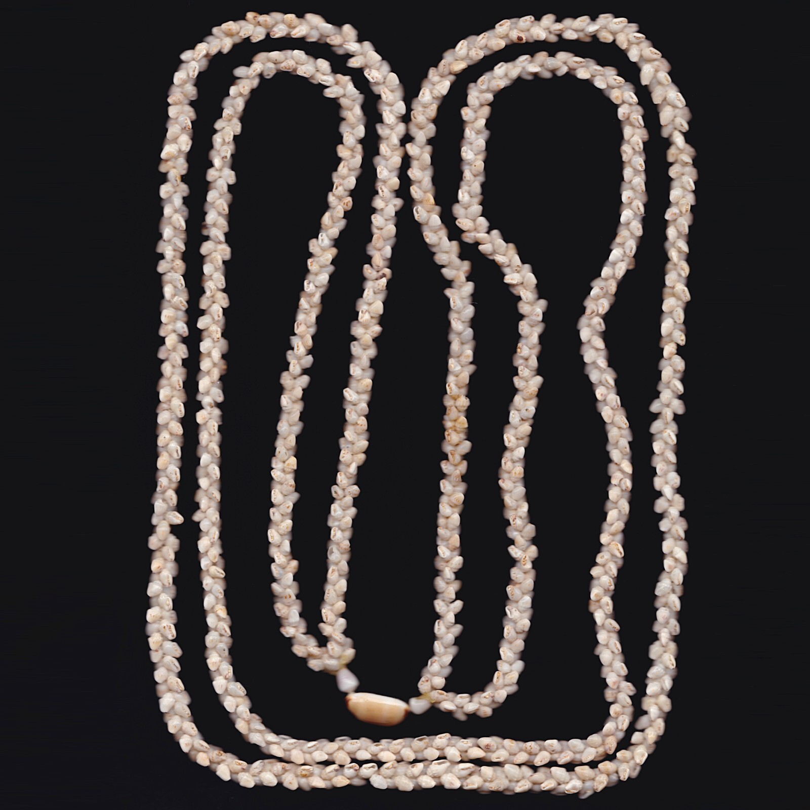 Vintage Ni'ihau Shell Lei Pikake Necklace Long 2 Strand momi shells | eBay