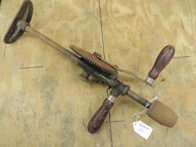 VINTAGE Dunlap 1071 BRACE TWO SPEED HAND DRILL Made In USA | eBay