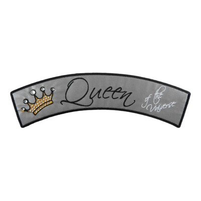 Reflective Queen of Universe Rocker Patch, Ladies Rocker Patches | eBay