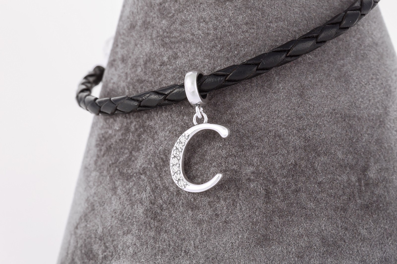Letter 'C' Initial Pendant Charm, SILVER Jewellery, Alphabet Charms for ...