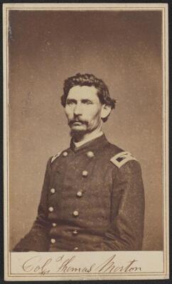Colonel Thomas Morton of Co. C, 20th Ohio Infantry Regiment and 81st ...