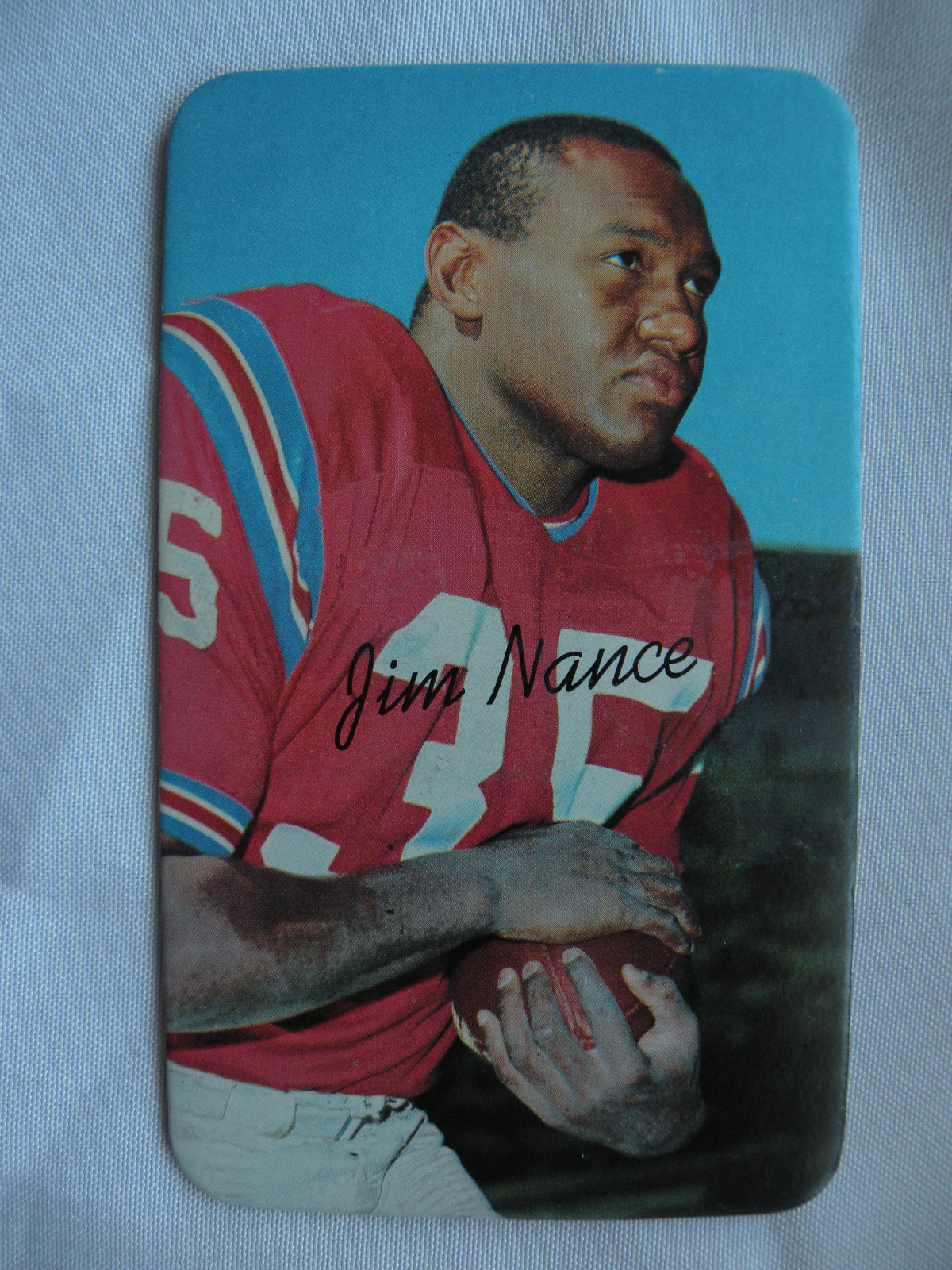 1970 Topps super Jim Nance card #26 3 1/4" X 5 1/4" football NFL | eBay