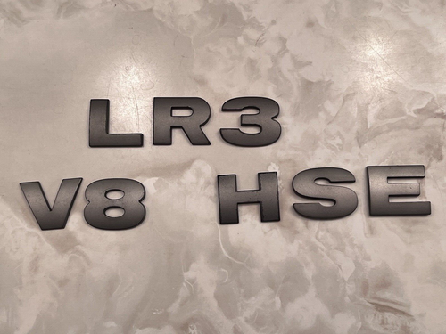 05 06 07 08 09 LAND ROVER LR3 Rear Trunk Emblem Letters LRE V8 HSE GRAY ...