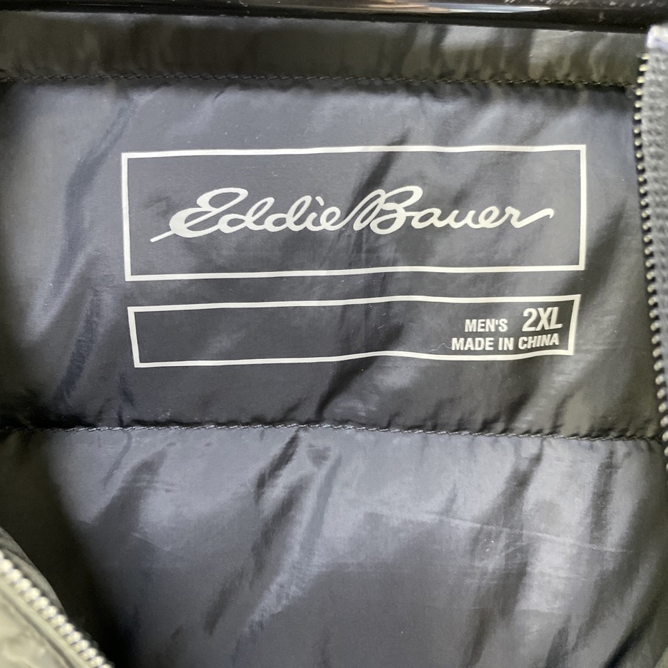 Eddie Bauer EB 650 Men's Black Down Hooded Puffer Jacket 2XL | eBay