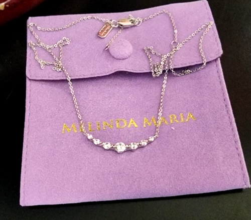 MELINDA MARIA "Not Your Basic' Multi Stone Diamondette Necklace NEW ...