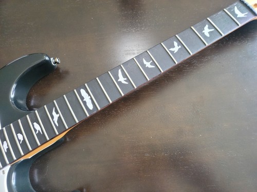 Pearl/Pearloid Birds Design Fretboard Markers Vinyl Decals Inlays for ...