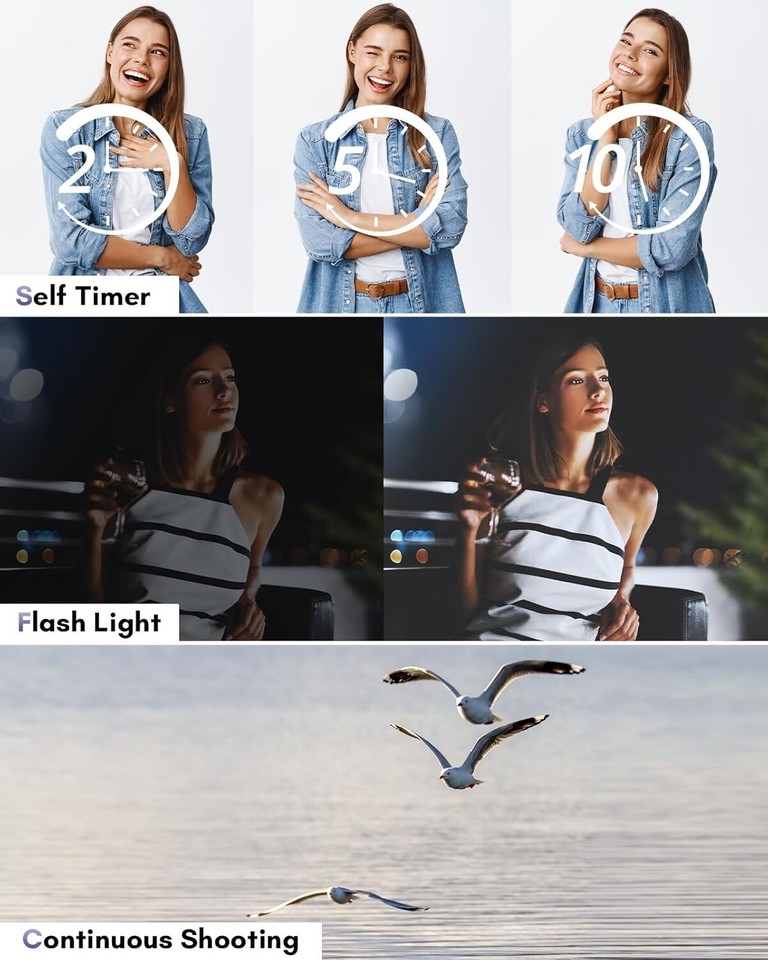 Digital Camera, 48MP Autofocus Cameras for Photography,Vlogging Compact ...