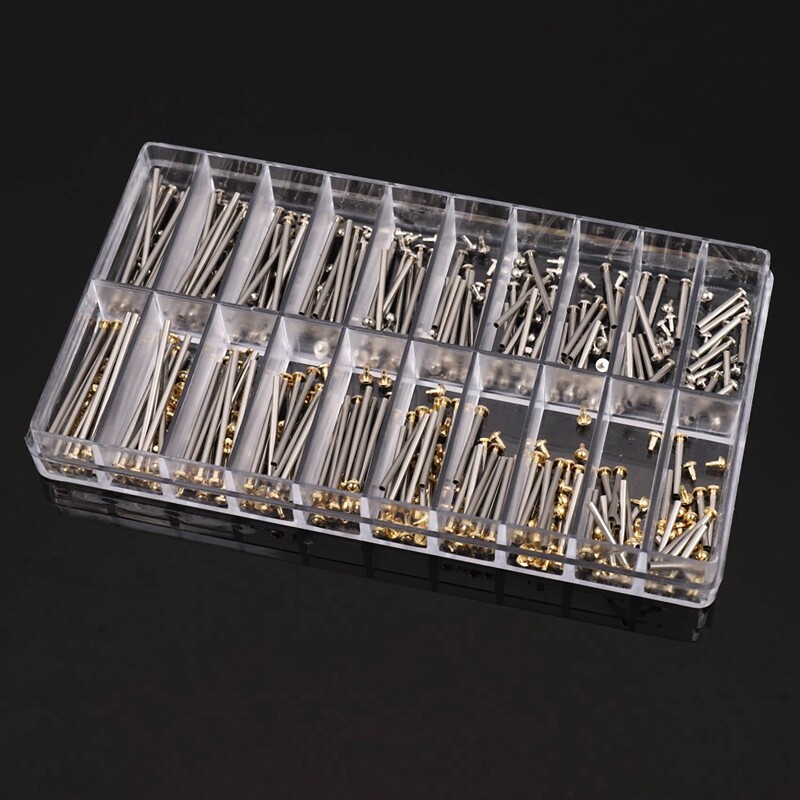 4 Box Watch Repair Tools Set Watch Strap Screws Assortment Tube ...