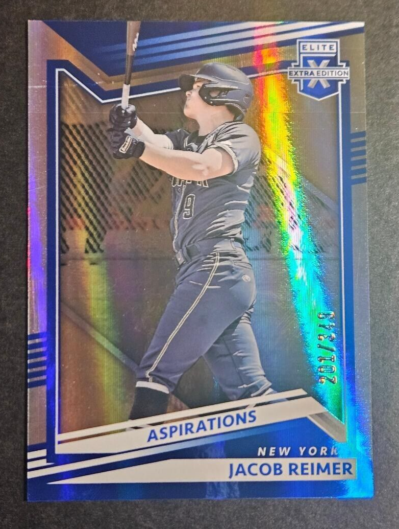 2022 Panini Elite Extra Edition Jacob Reimer Aspirations /349 Mets | eBay