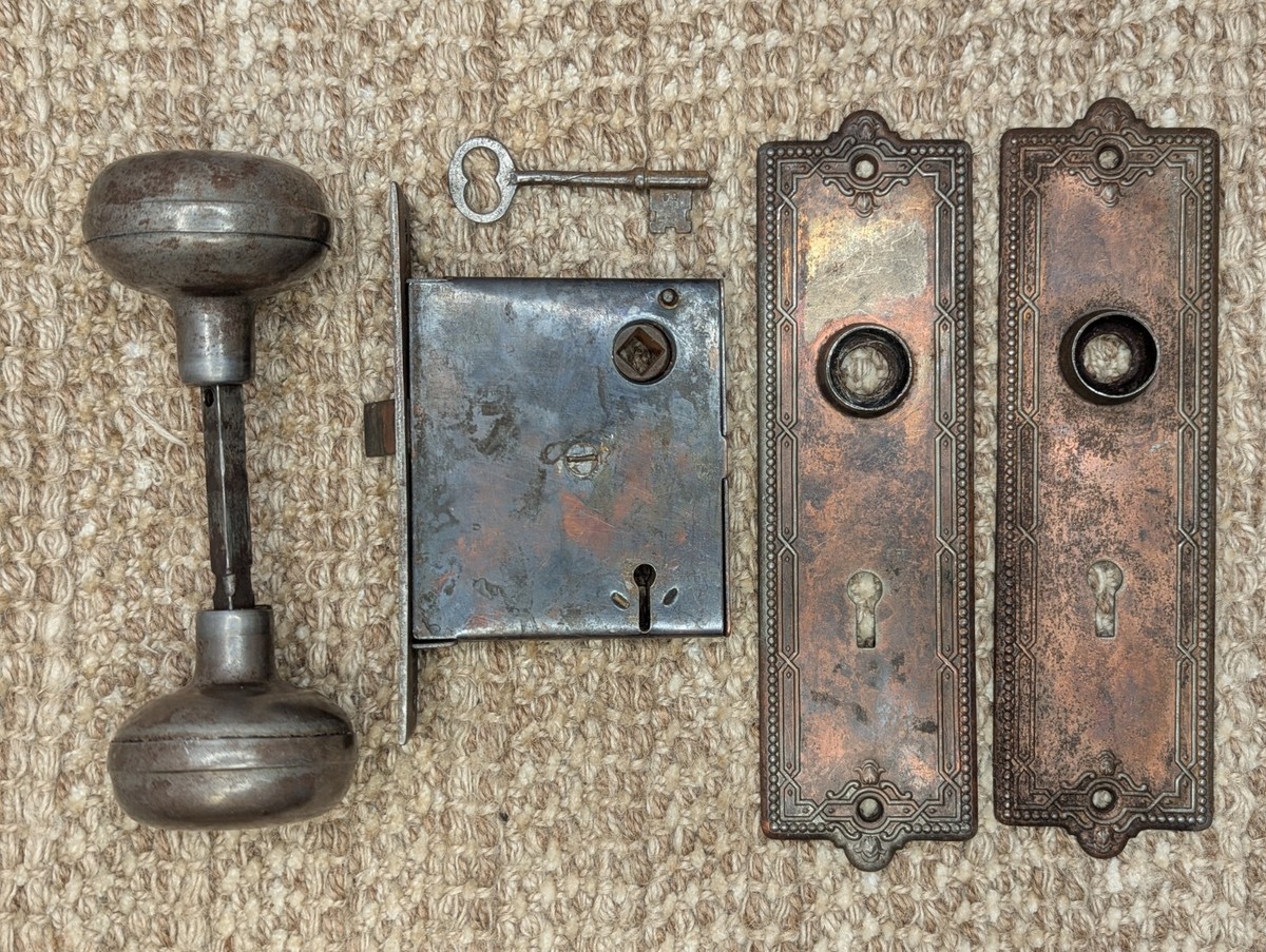 Vintage Antique Mortise Locks Aged Rusted