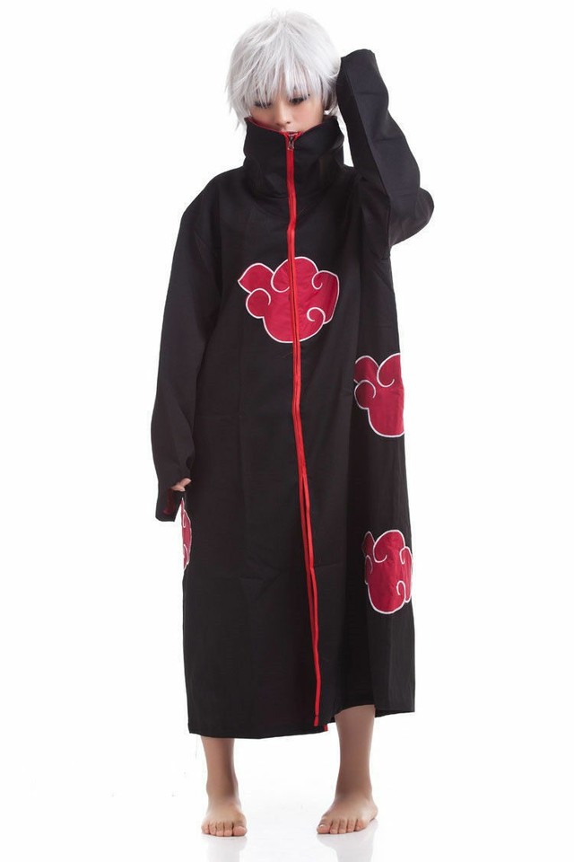 Naruto Shippuden Akatsuki Hokage Robe Cloak Coat Anime Cosplay Costume ...