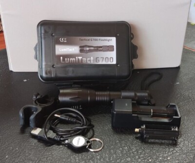 Lumitact G700 Tactical Battery Flashlight with carry pouch | eBay UK
