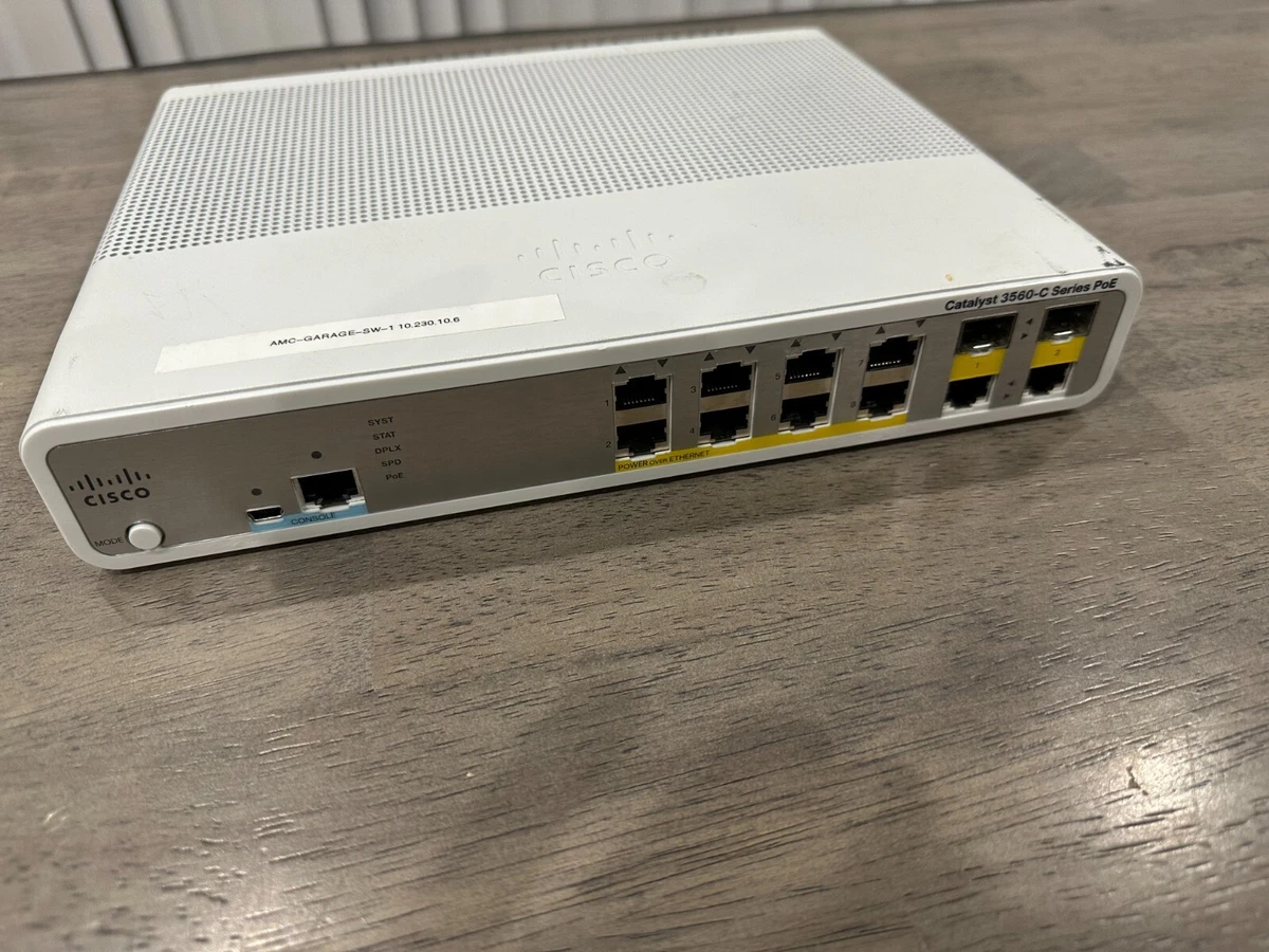 Cisco WS-C3560CG-8PC-S CATALYST 3560C SWITCH (5) GovDeals, 52% OFF