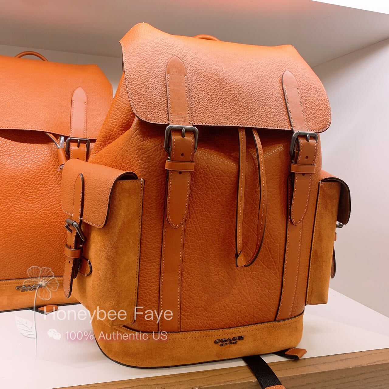 NWT Coach MEN'S Hudson Backpack In Signature Canvas/Chambray | eBay