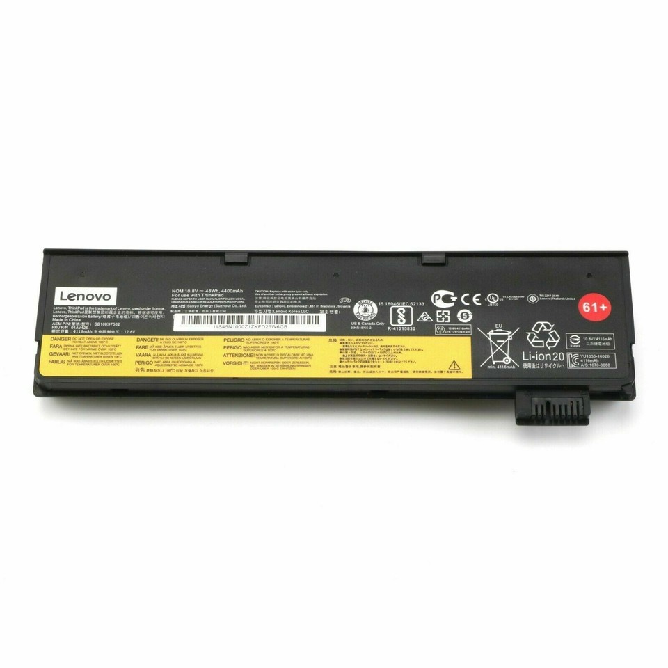 Genuine 48Wh 6-Cell T470 Battery For Lenovo Thinkpad T480 T570 01AV491 ...