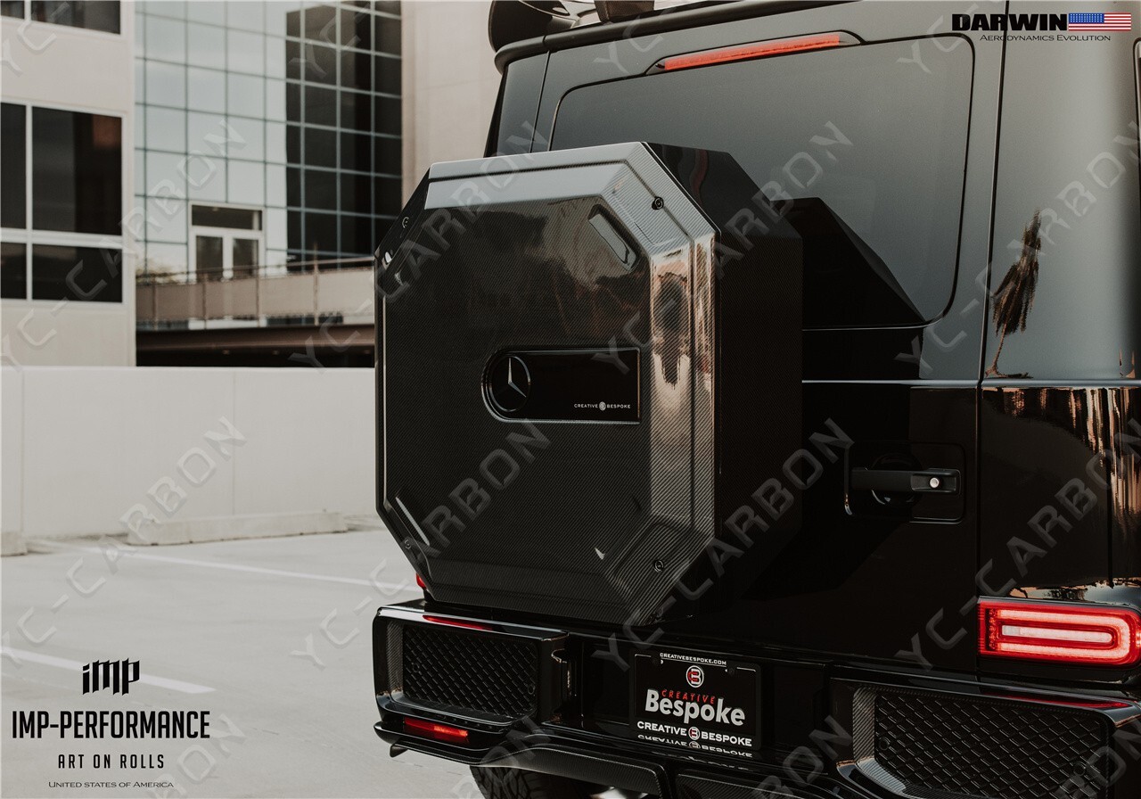 iMP Partial Carbon Matt Rear Bumper for 2018-22 Mercedes Benz W463A G63 ...