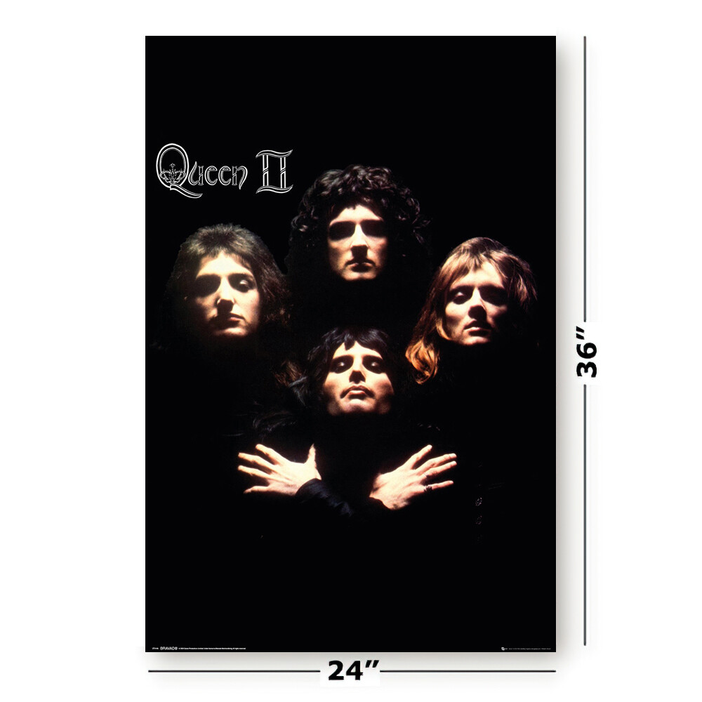 Queen - Music Poster (Album Cover - Queen II - Faces - Bohemian ...