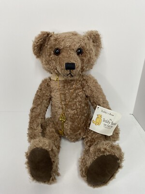 New Teddy Museum 100th Anniversary #494 Jointed Bear + Key 18” RBI RON ...