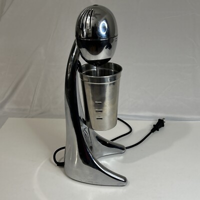 Vintage OSTER 6627 Chrome Milkshake Drink Maker Blender Mixer Machine w ...