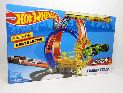 Hot Wheels Action Energy Track Set Playset Multi Cars & Power Loops ...