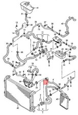 Genuine AUDI VW 100 Avant A6 S6 Quattro LT 4x4 Coolant Hose 046121096D ...