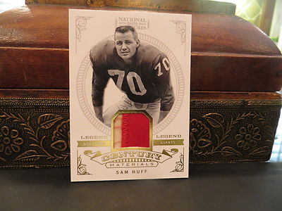 National Treasures Century Materials Legend Jersey Giants Sam Huff 04/ ...
