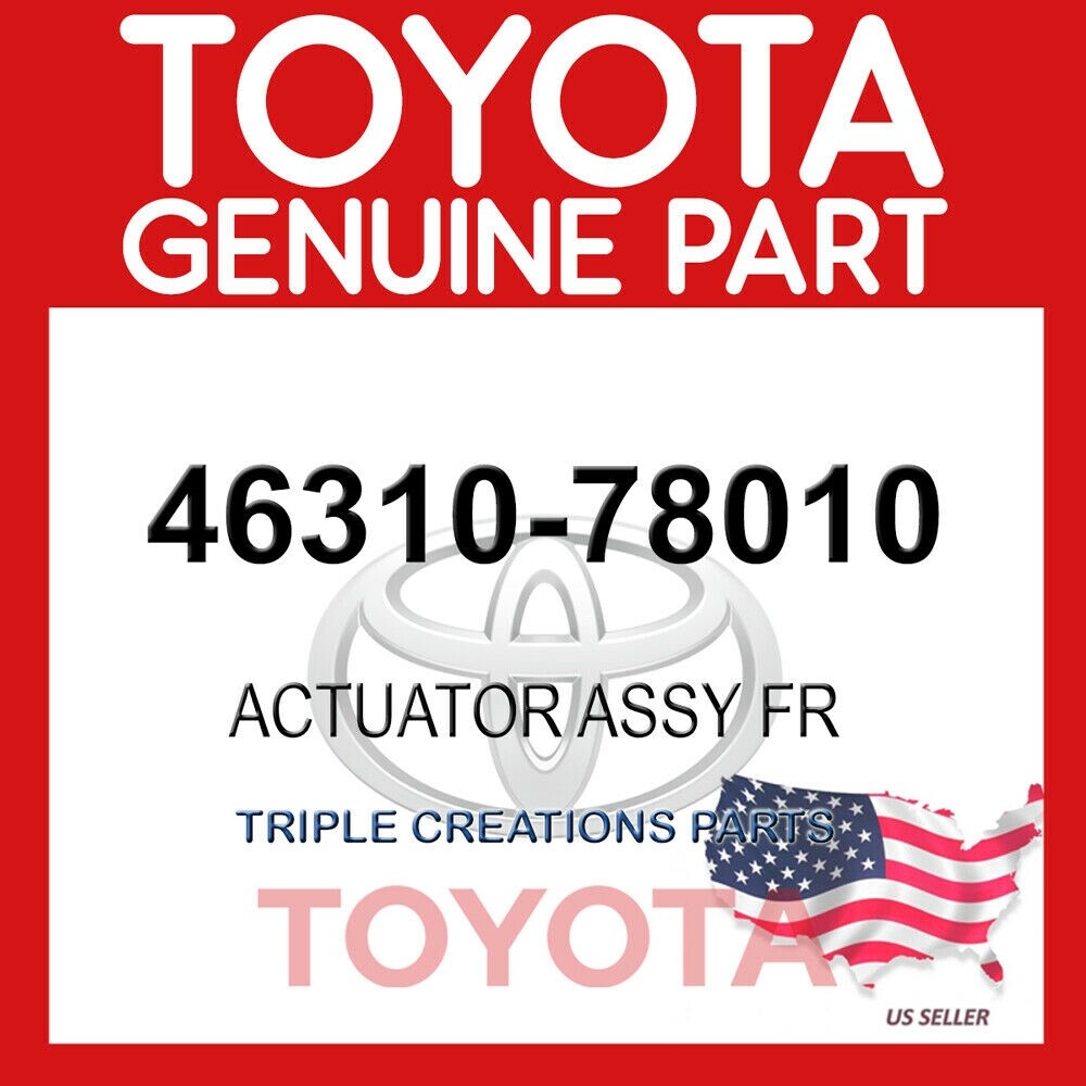 4631078010 Genuine Toyota Actuator Assy Parking Brake RH/LH 46310-78010 ...