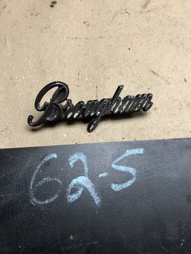 Used Vintage BROUGHAM Emblem Decal Hot Rat Rod Project Script Mopar ...