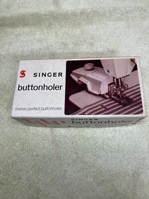 Singer Button Holder Vintage Sewing Machine Attachment In Original Box ...