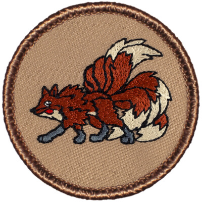 Nine Tailed Fox Patrol Patch - 2" Round Embroidered Patch | eBay