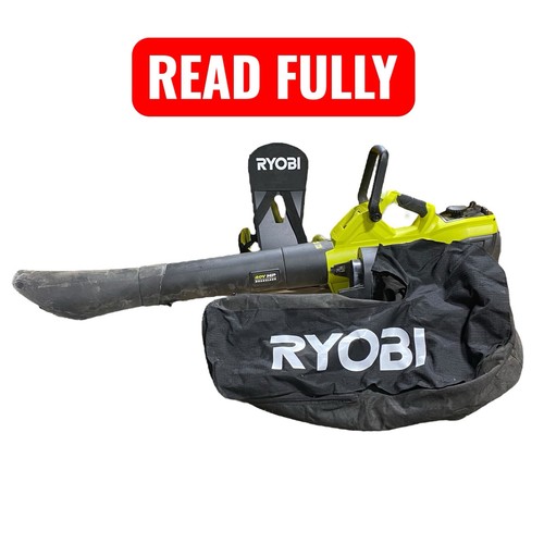 RYOBI RY404015VNM 40V Cordless Jet Fan Blower/Leaf Mulcher/Vacuum (Tool ...