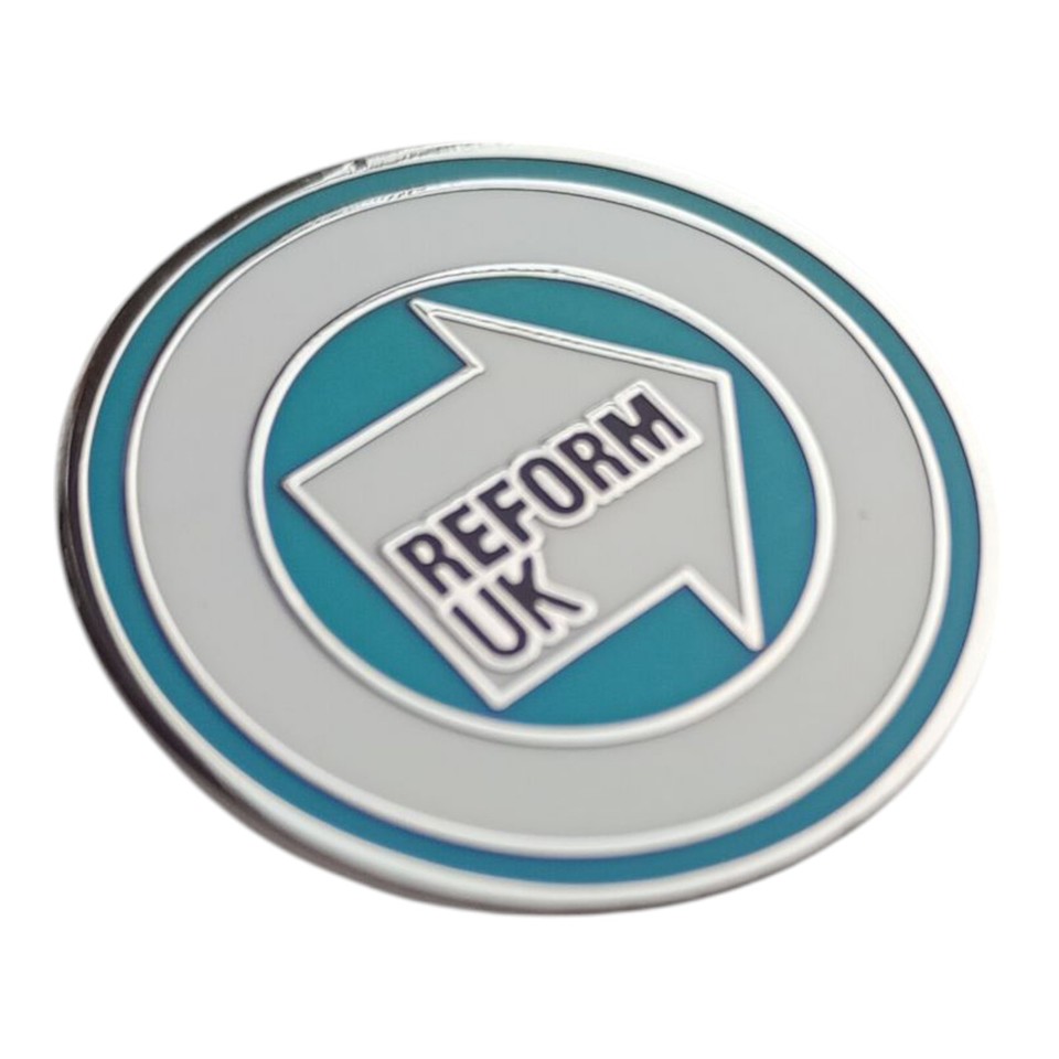 Reform UK Enamel Lapel Pin Badge / Brooch - Nigel Farage Interest | eBay