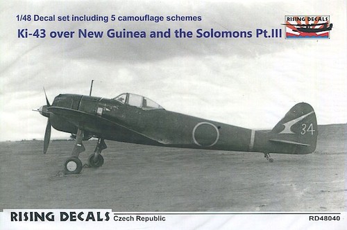 Rising Decal Rd48-040 1/48 Ki43 Hayabusaguinea Over The Solomon Islands ...
