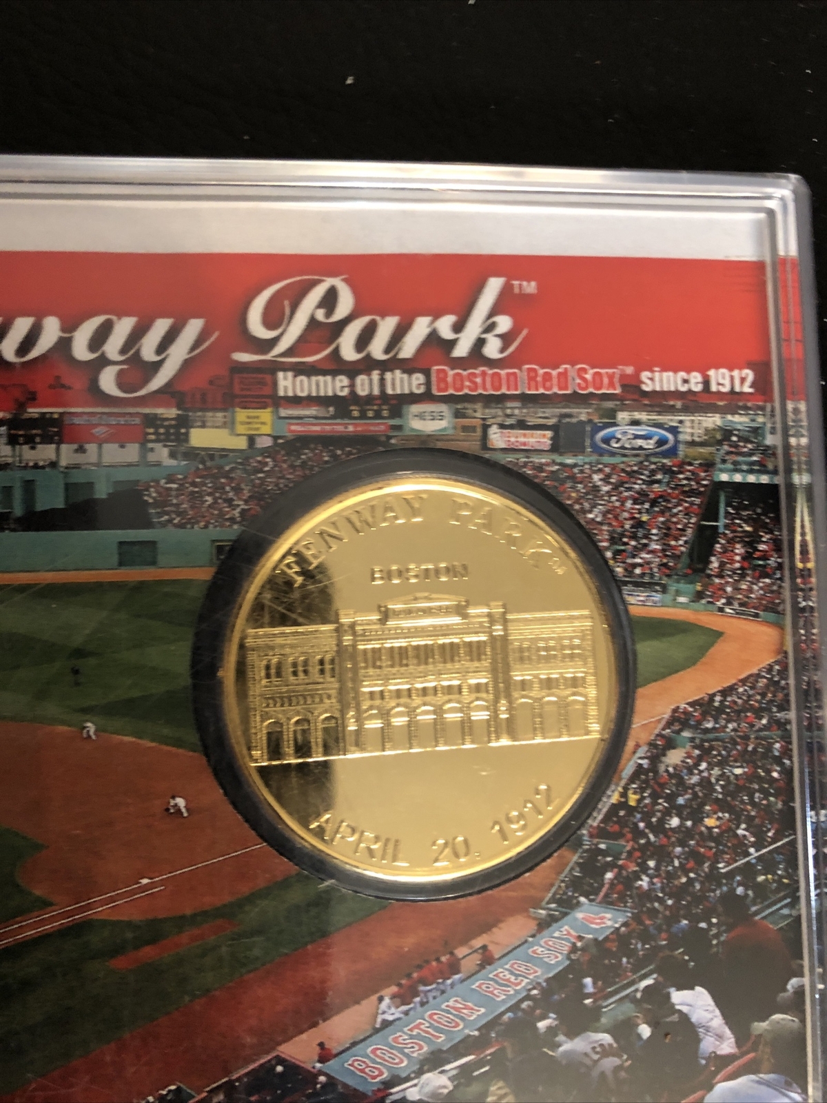 Boston Red Sox MLB Baseball Fenway Park 24kt Gold Flashed Medallion ...
