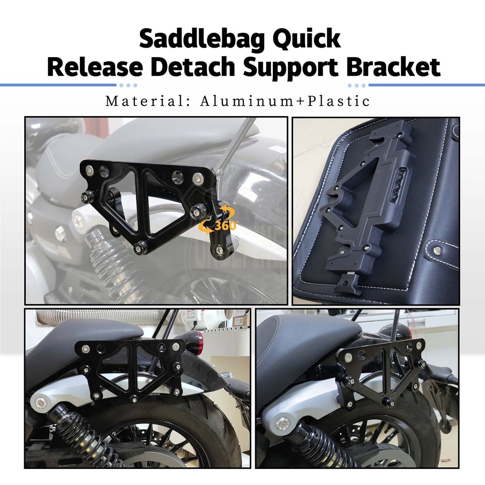 For Honda Harley Pannier Hard Saddle bags MOTORCYCLE Quick Release ...