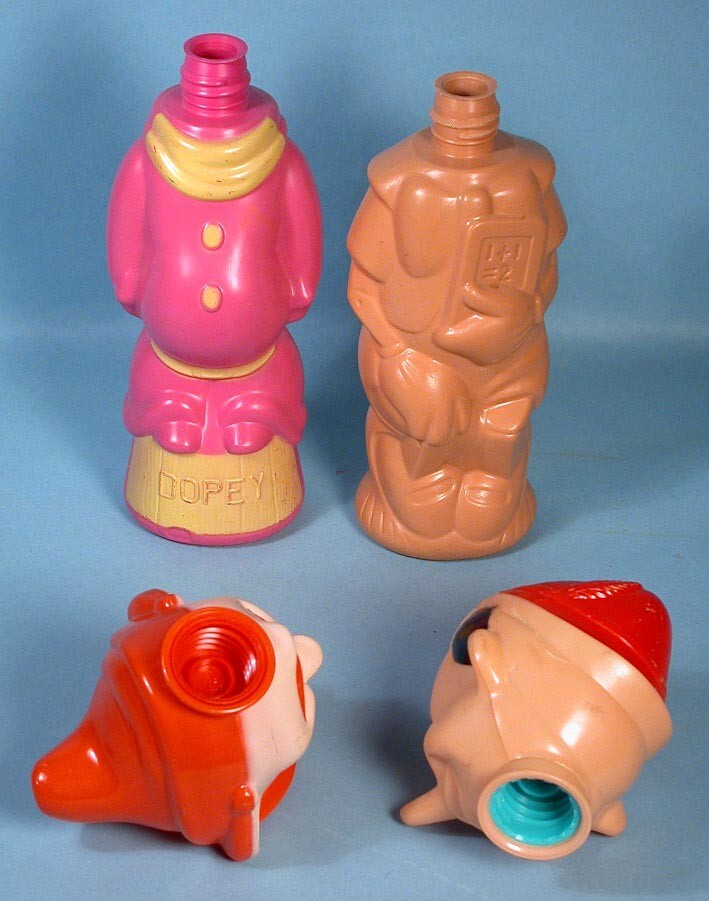 1960's Pinocchio & Dopey Dwarf Soaky Figural Soap Containers Walt ...