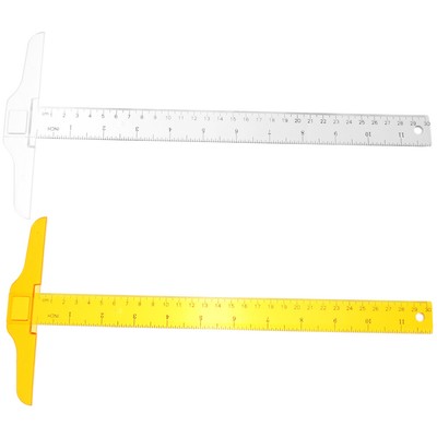 2 Pcs T Squares Small Plastic T-square Ruler Simple Design Student | eBay
