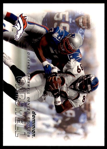 2000 FLEER DOMINION DWAYNE CARSWELL DENVER BRONCOS #158 | eBay