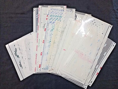 BB176 SILVER REED BROTHER KNITTING MACHINE PUNCH CARDS USER DESIGNS 24 ...