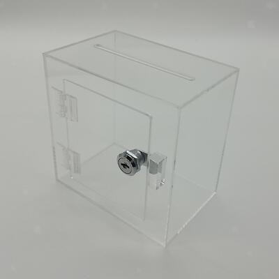 Clear Ballot Box Suggestion Box Money Box Raffle Box Acrylic Donation ...