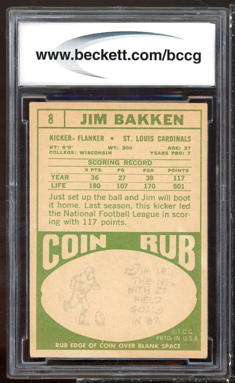 1968 Topps - Jim Bakken #8 for sale online | eBay