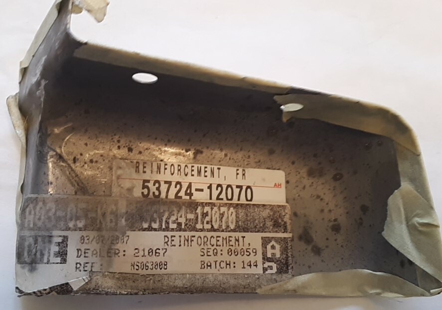 Toyota OEM fender upper Reinforcement Left LH 5372412070 New | eBay