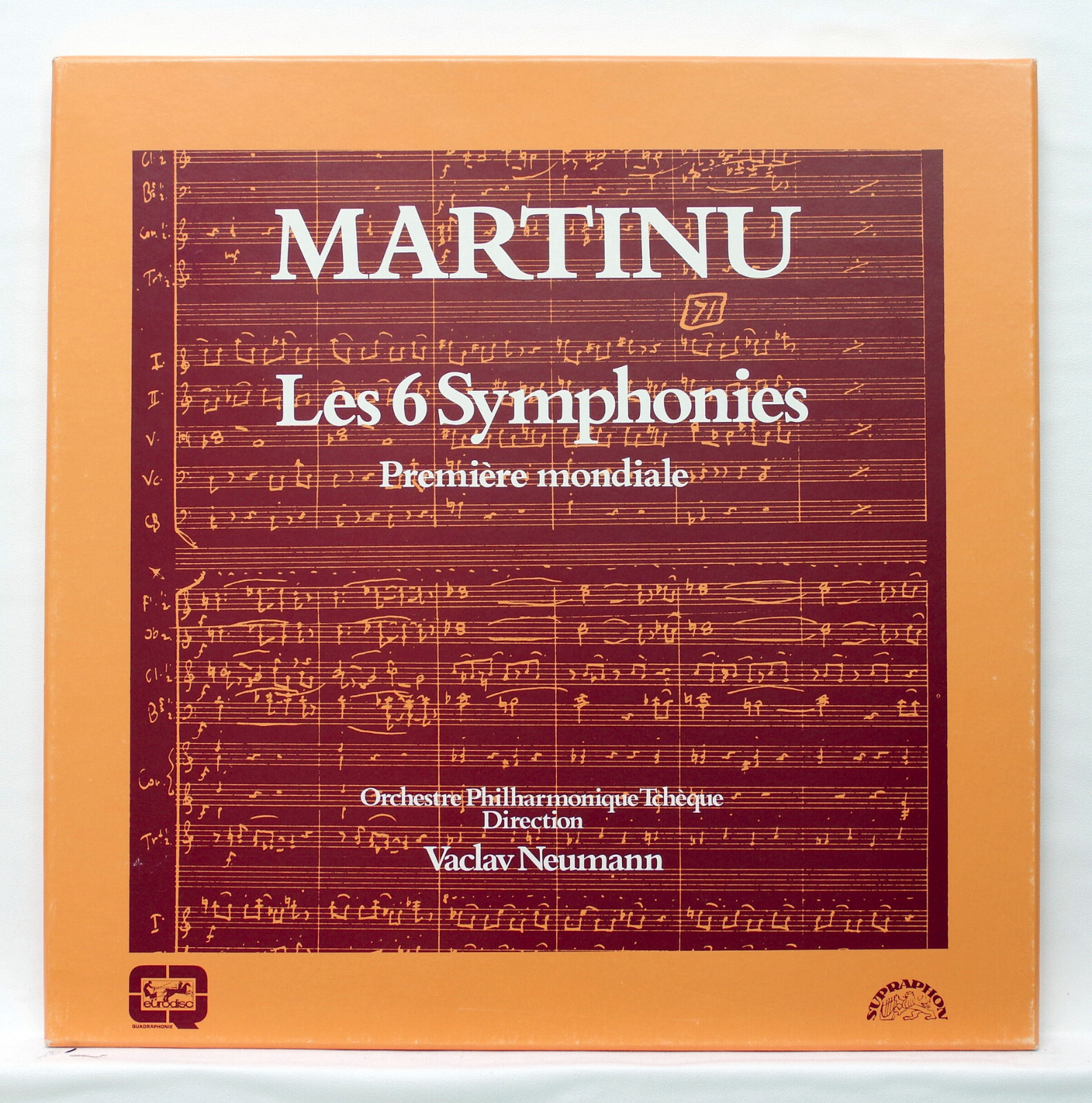 VACLAV NEUMANN – MARTINU the 6 symphonies SUPRAPHON / EURODISC 4xLPs ...